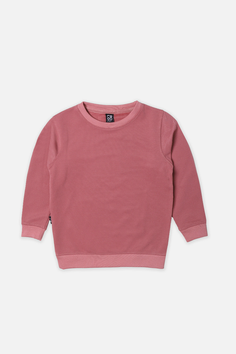 Girls Pink Thermal Sweat Shirt – BoldStreetstore